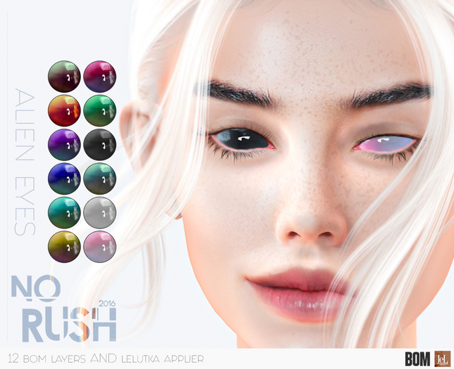 Second Life Marketplace - [NoRush] Alien Eyes [LEL-BOM]